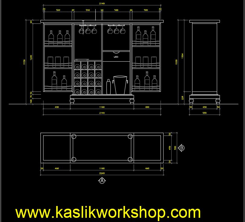 Kaslik Workshop | Bar Elevation