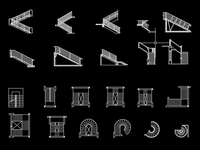 Kaslik Workshop | Stairs Plan And Elevation