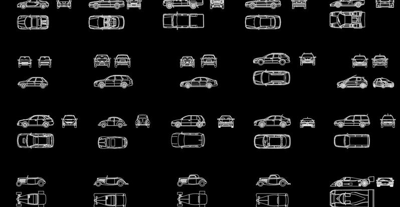 Kaslik Workshop | Car Plan And Elevation